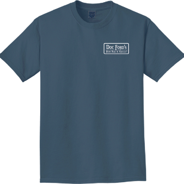 Our awesome T-shirt in 70 characters or less. – Doc Fords