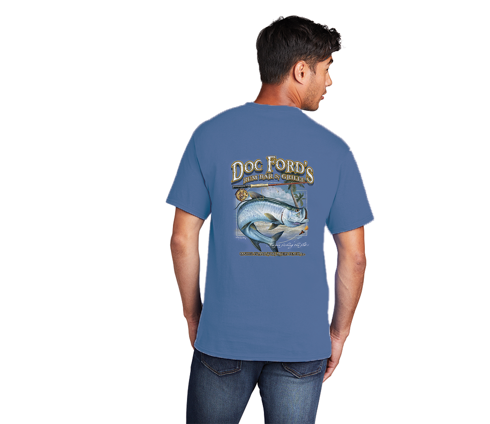 Our awesome T-shirt in 70 characters or less. – Doc Fords